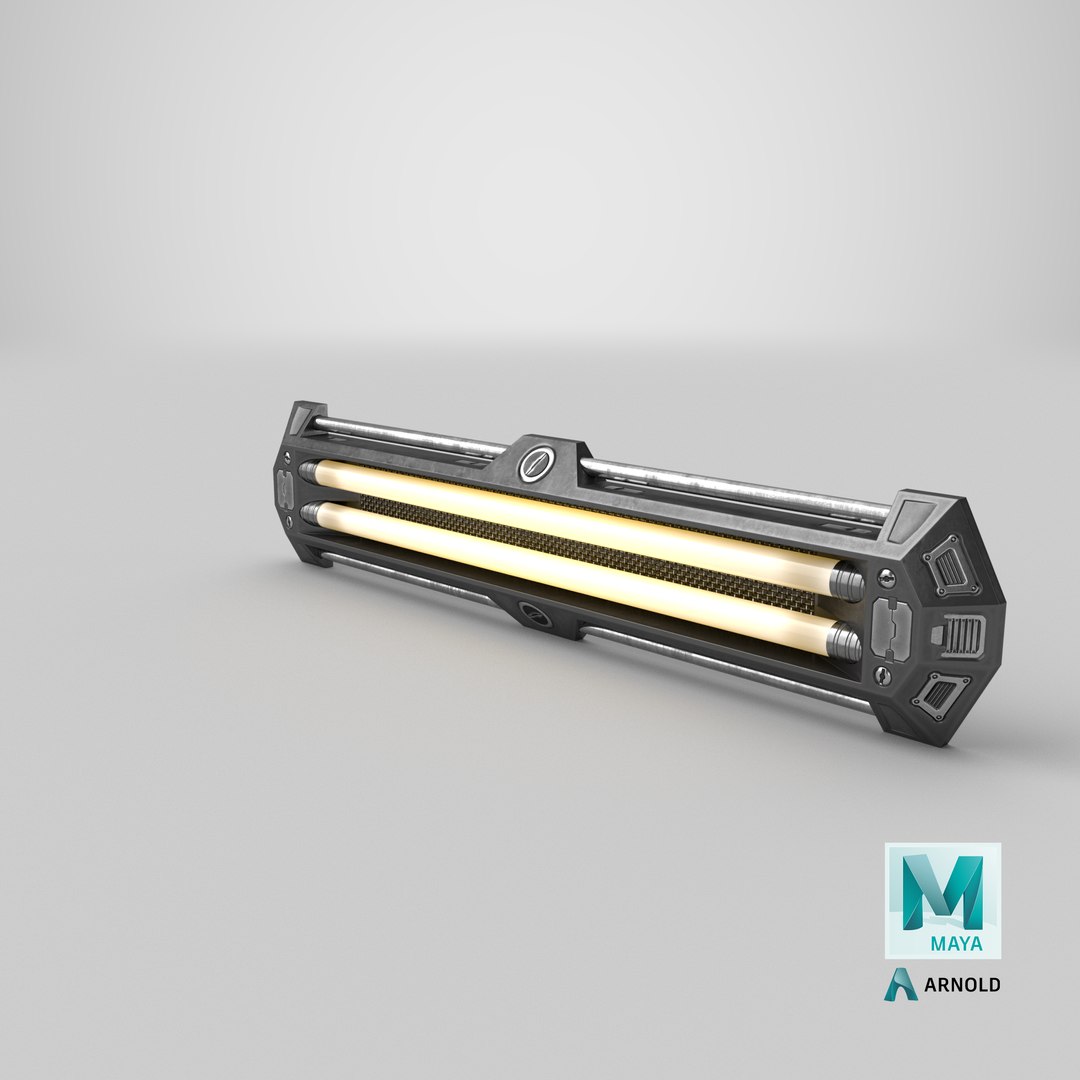 3d sci-fi lights 1 model