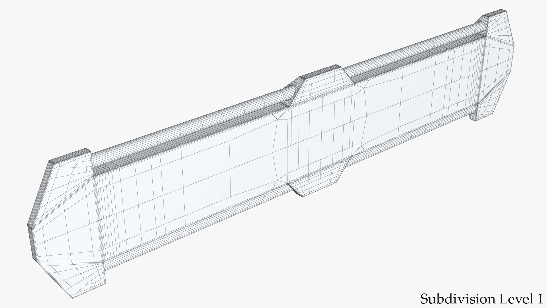 3d Sci-fi Lights 1 Model