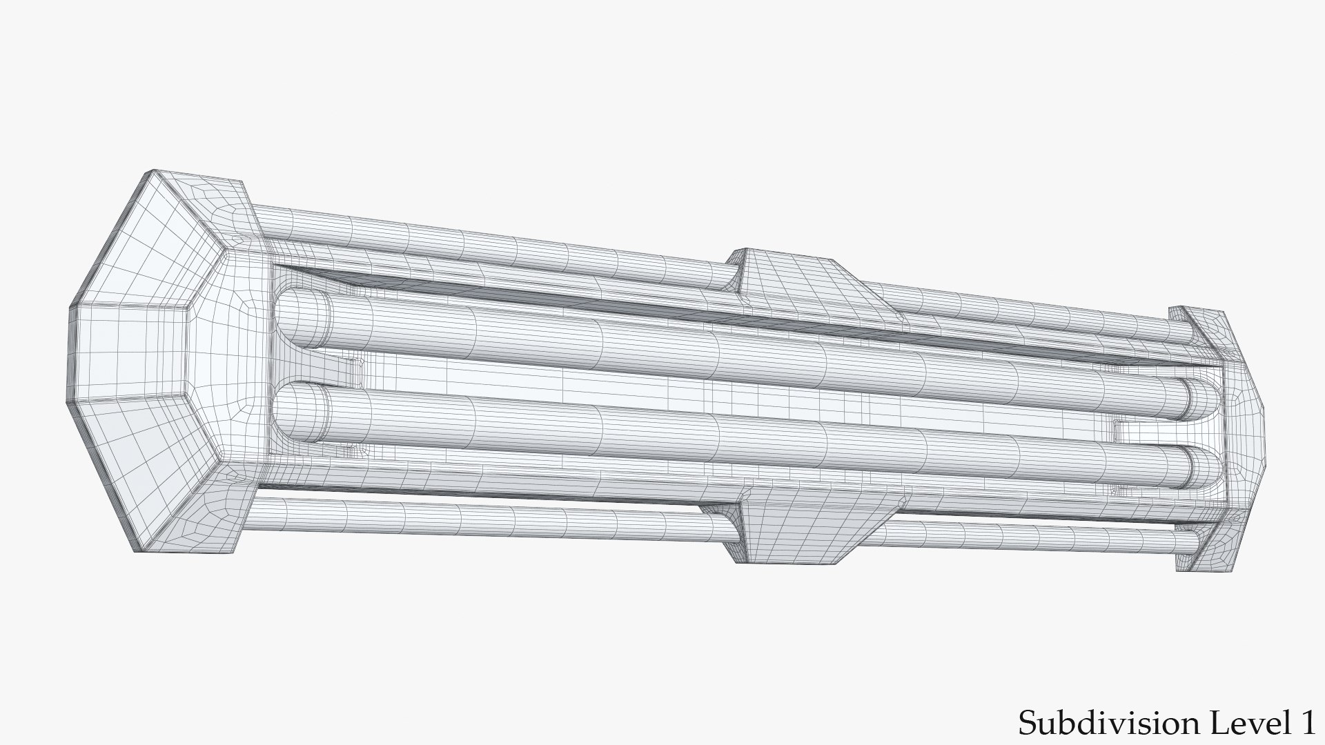3d Sci-fi Lights 1 Model