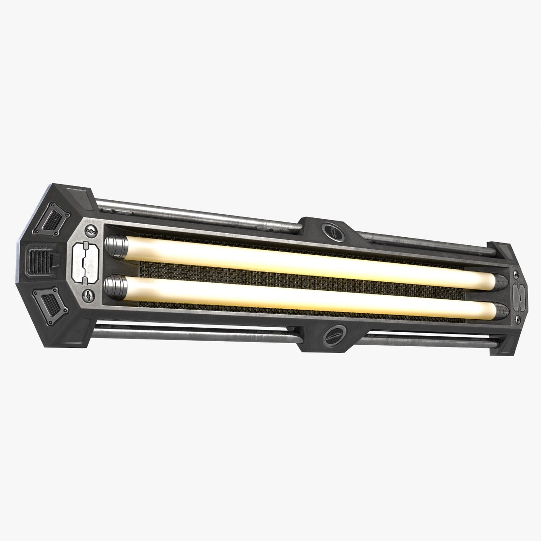 3d sci-fi lights 1 model