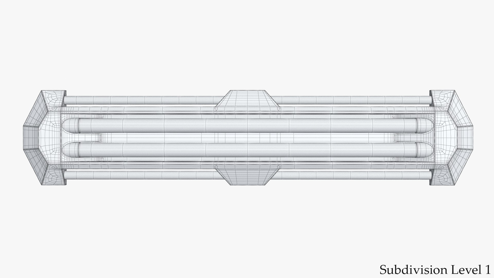 3d Sci-fi Lights 1 Model