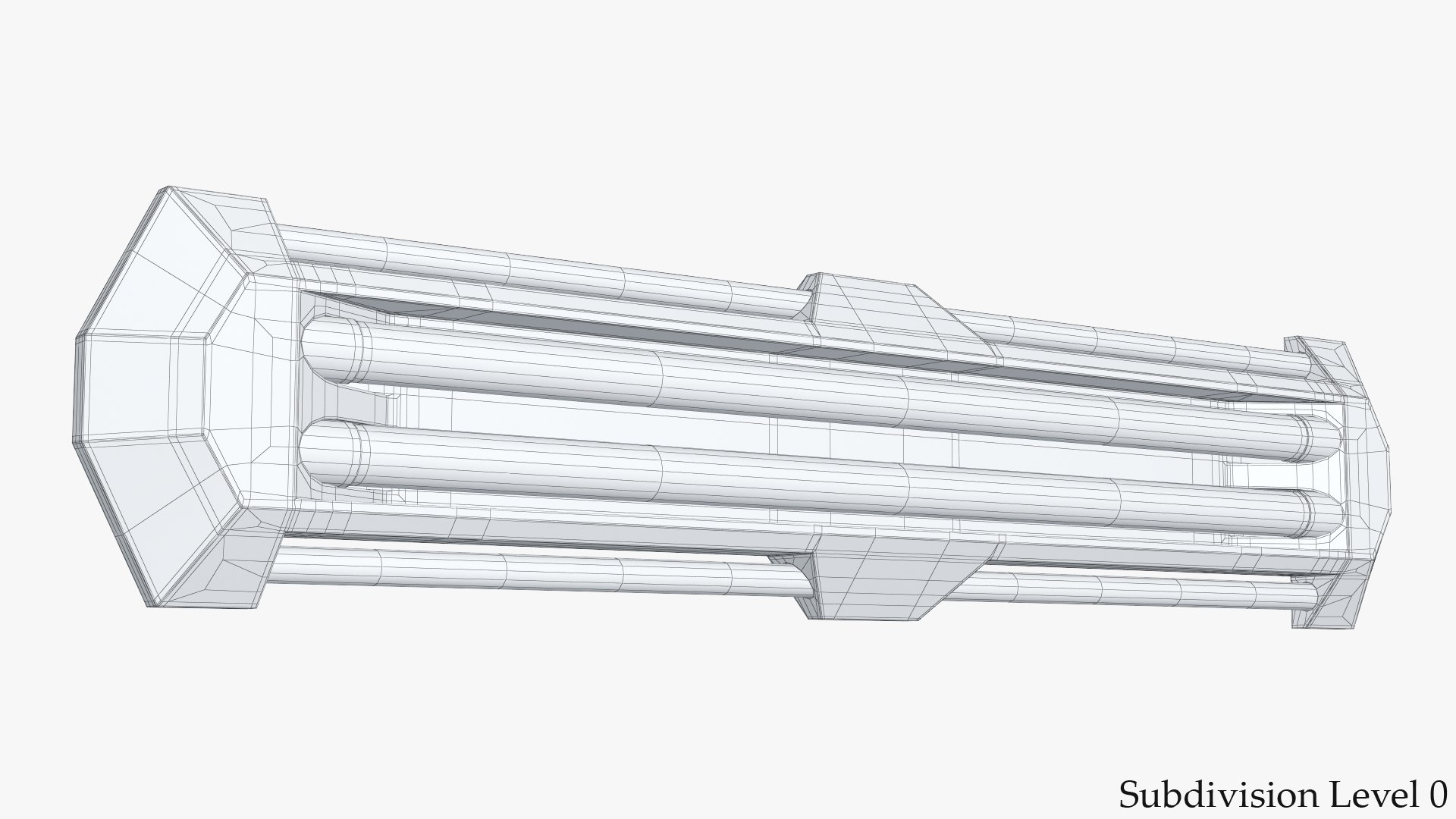 3d Sci-fi Lights 1 Model