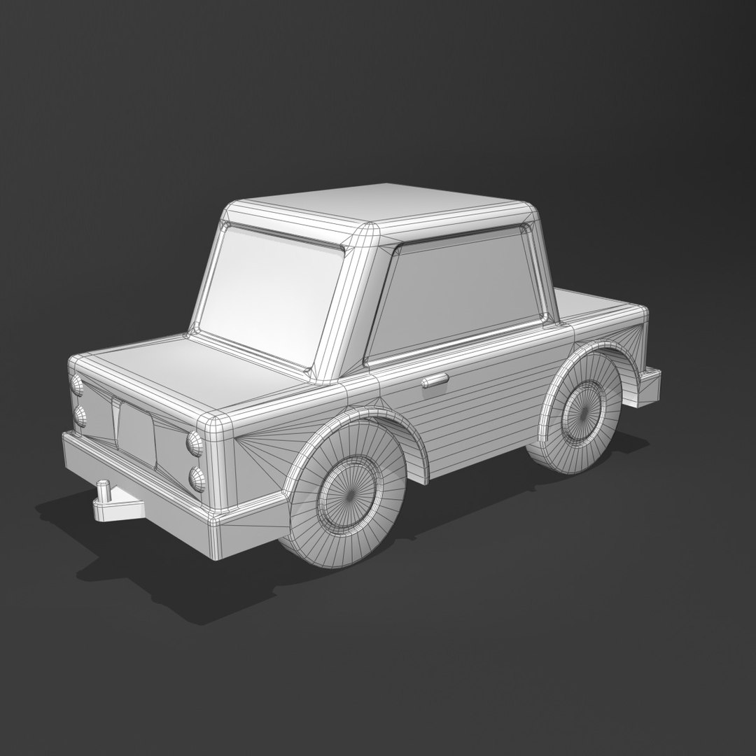 Small Toy Car 3d Model