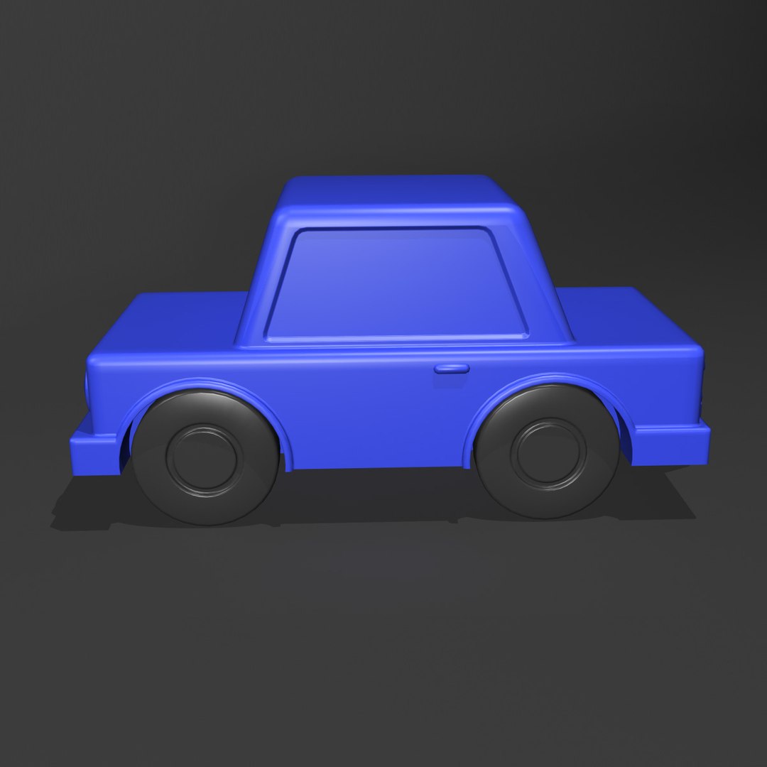 Small Toy Car 3d Model