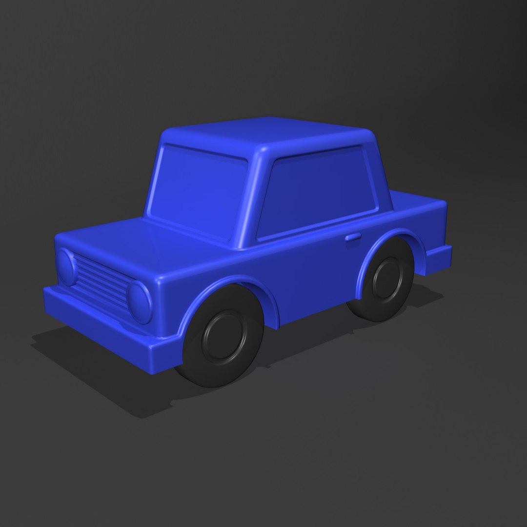 Small Toy Car 3d Model