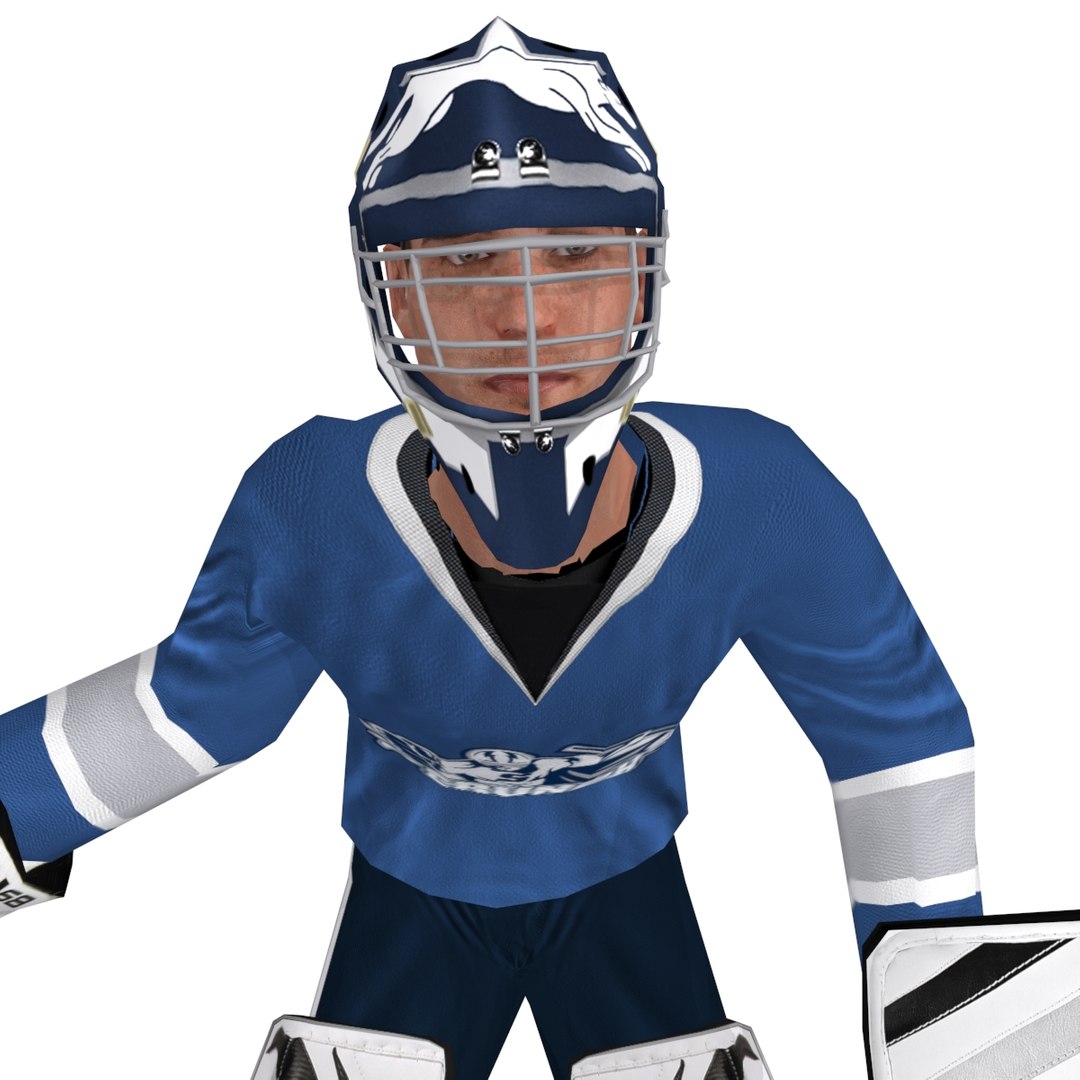 3d Hockey Goalie Rigged
