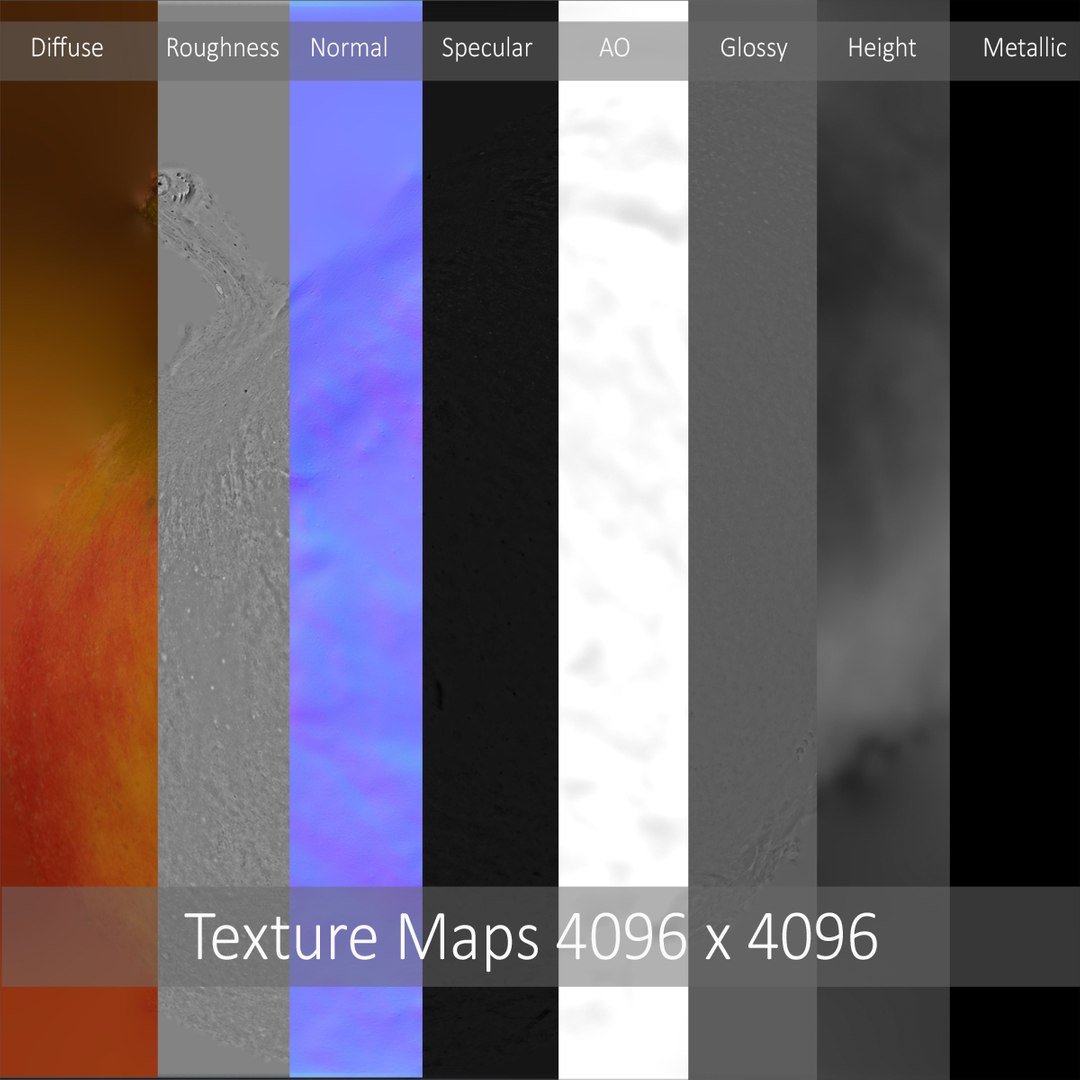 Photoscanned Apples Pack 1 3D Model - TurboSquid 1250422