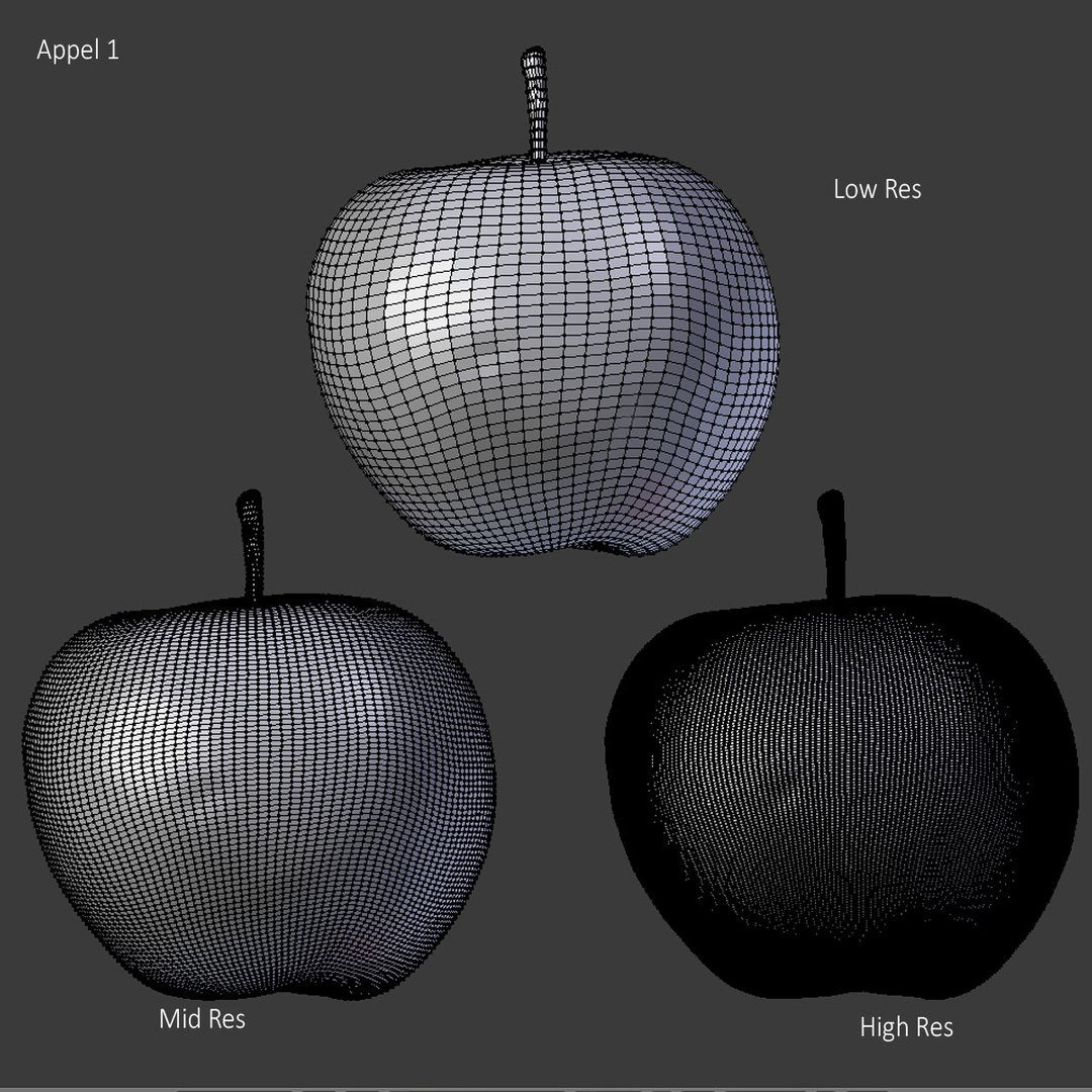 Photoscanned Apples Pack 1 3D Model - TurboSquid 1250422