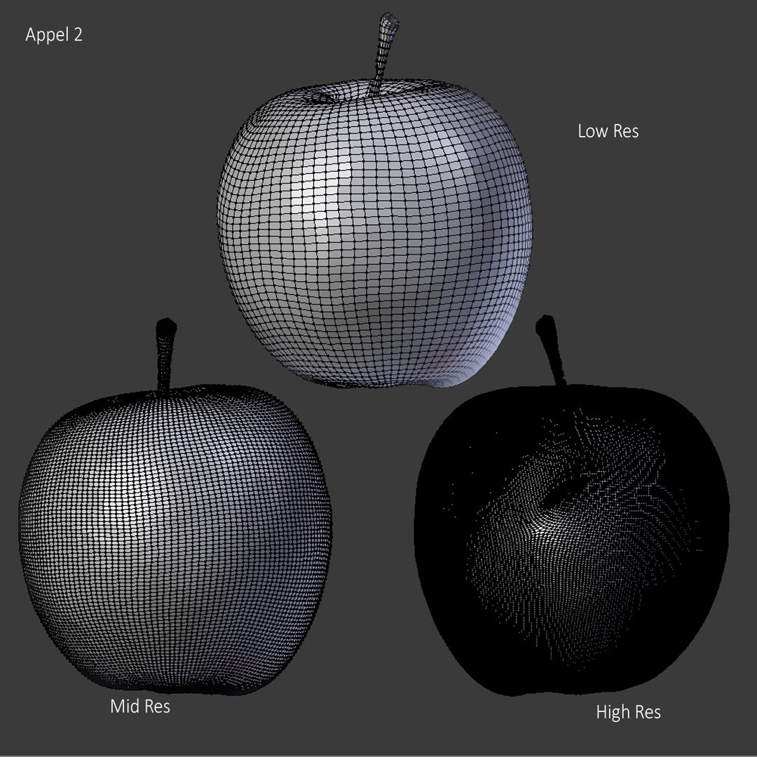 Photoscanned Apples Pack 1 3D Model - TurboSquid 1250422