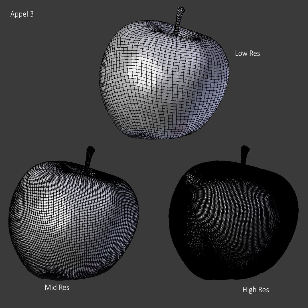 Photoscanned Apples Pack 1 3D Model - TurboSquid 1250422