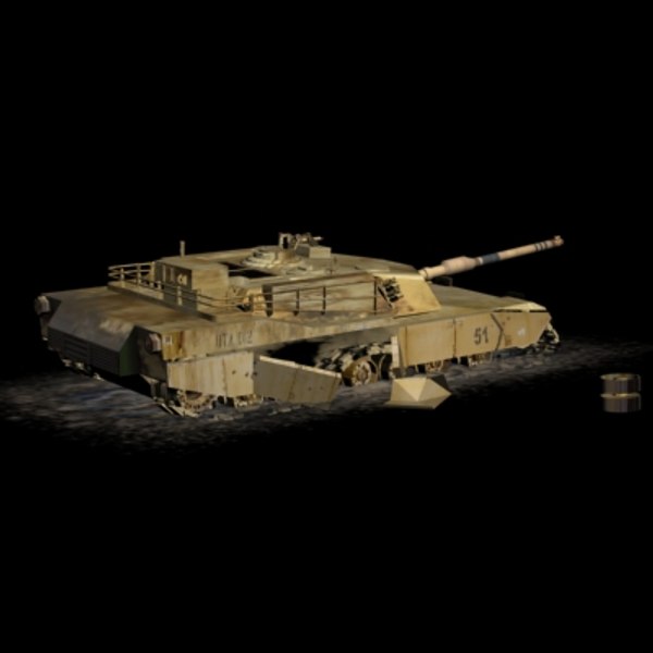 damaged m1 abrams tank max