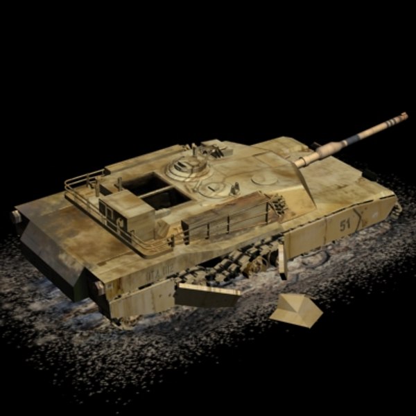 damaged m1 abrams tank max