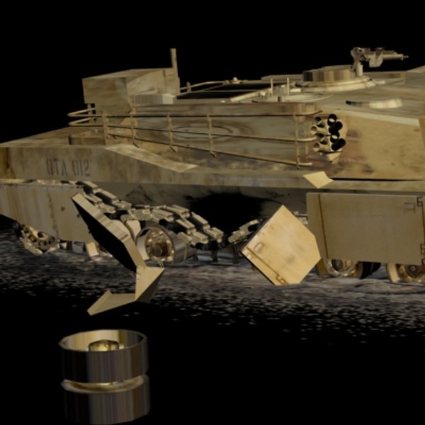damaged m1 abrams tank max