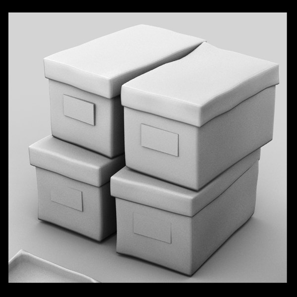 3d model paper box
