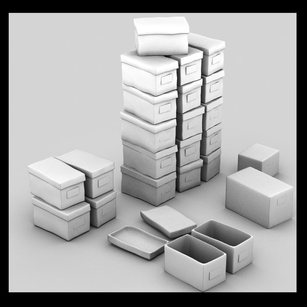 3d model paper box