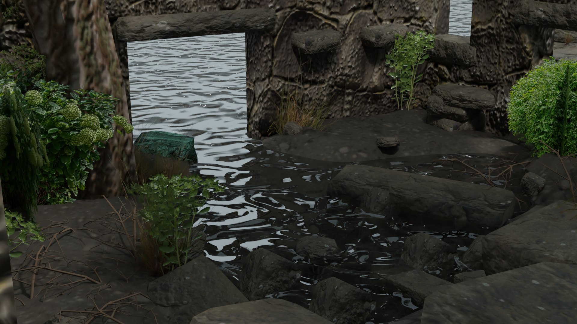3D Scene River - TurboSquid 1423023