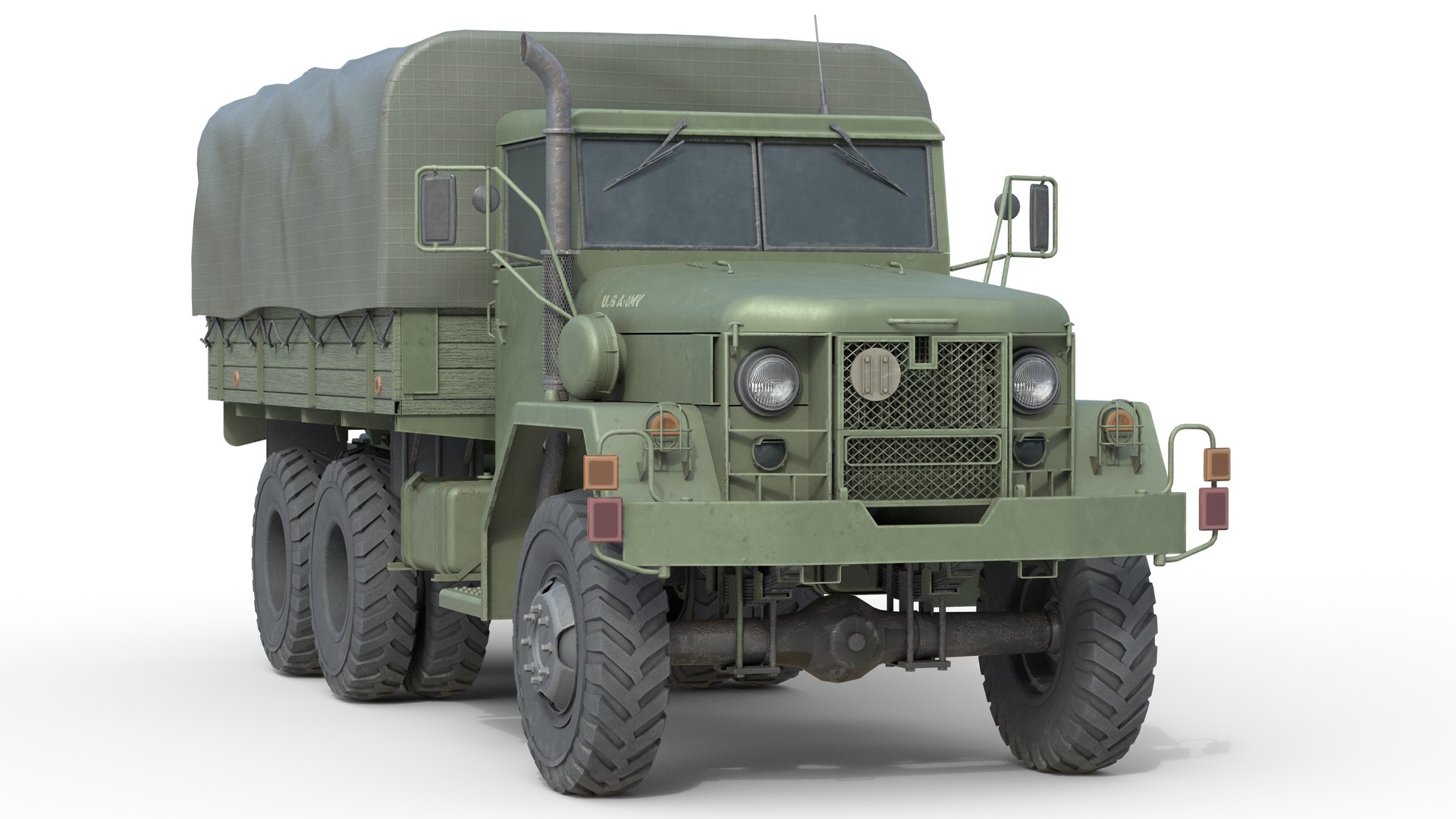 3D Military Cargo Truck M35a2 Model - TurboSquid 2431819
