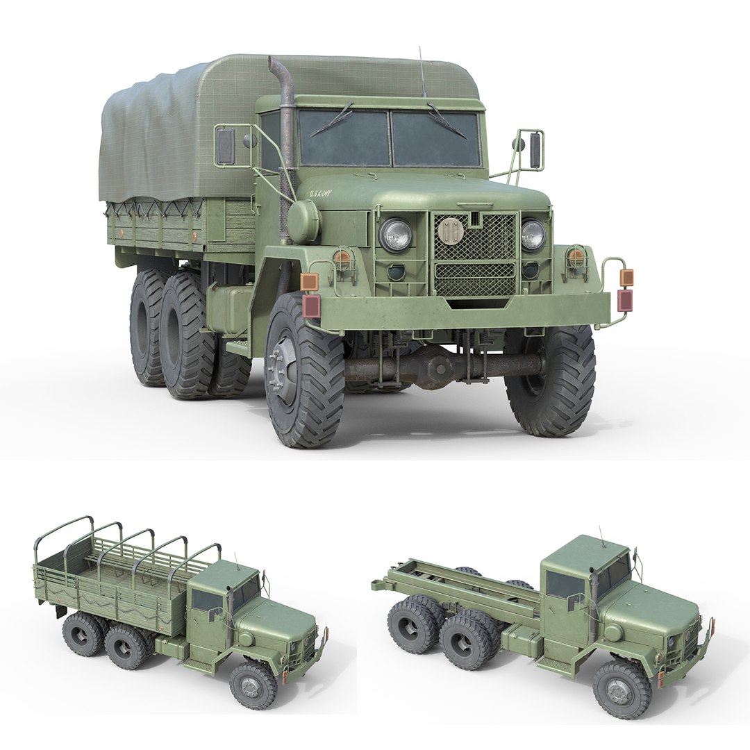 3D Military Cargo Truck M35a2 Model - TurboSquid 2431819