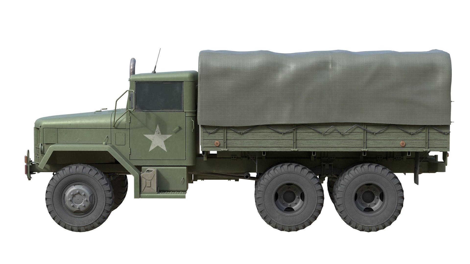 3D Military Cargo Truck M35a2 Model - TurboSquid 2431819
