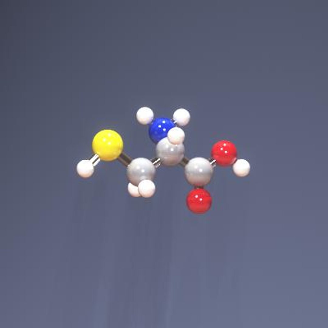 Molecule Cysteine 3d Model