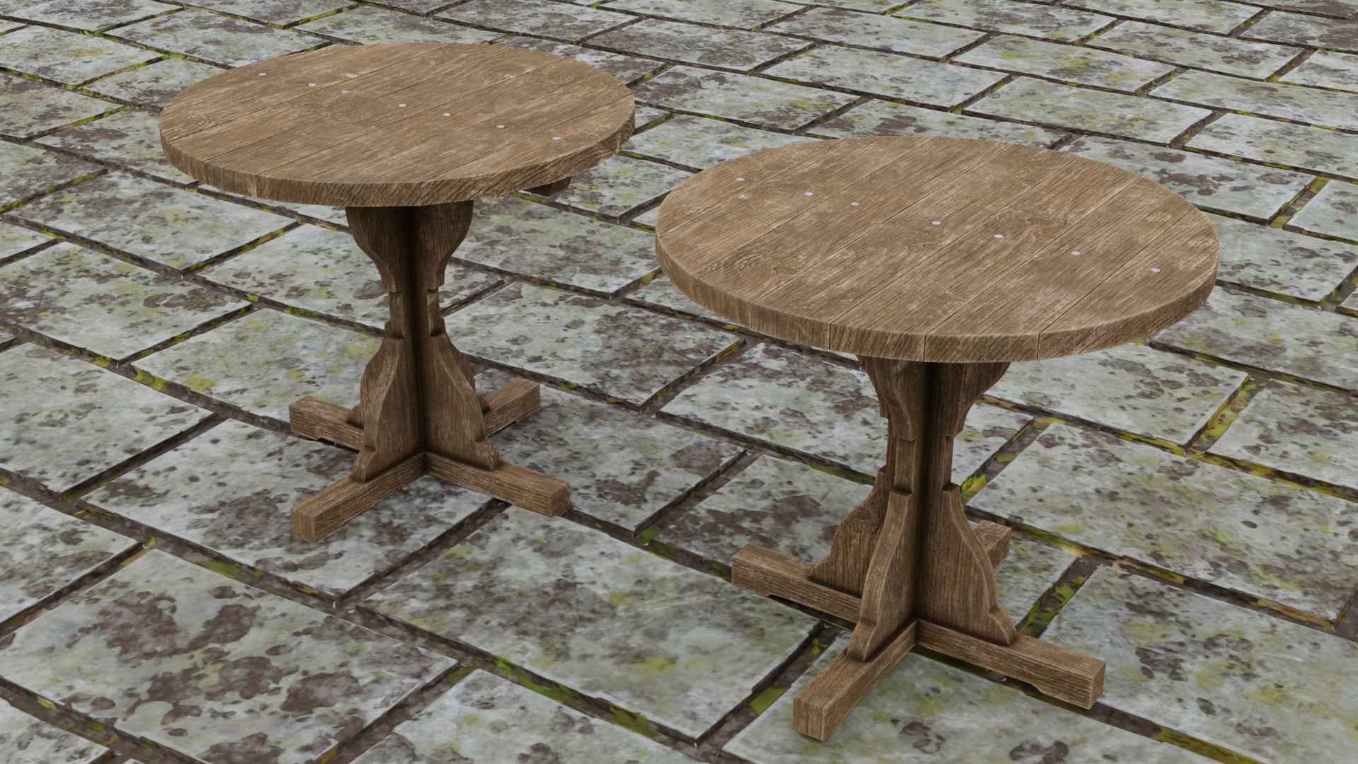 3D medieval small table - TurboSquid 1386559