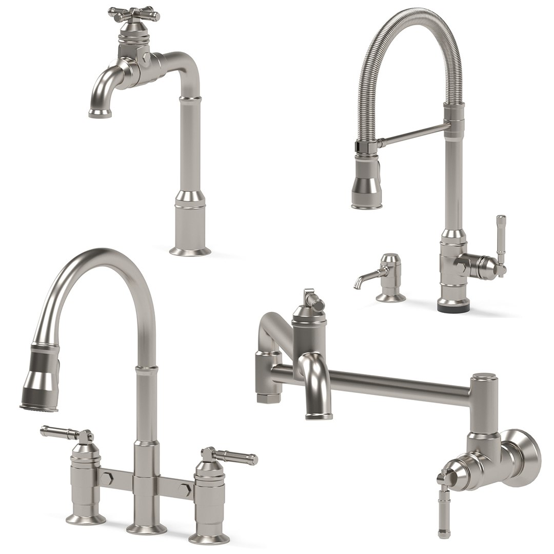 3D Model DELTA Kitchen Faucets Collection - TurboSquid 2382752