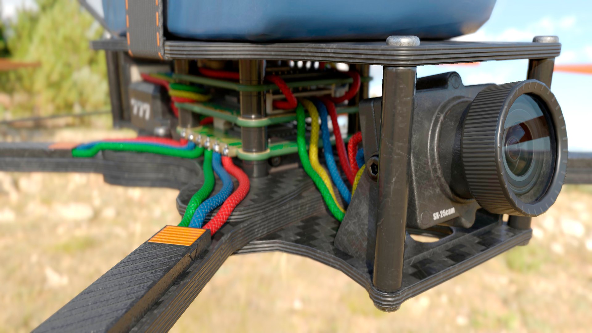 3D FPV Drone PBR Model - TurboSquid 2206255