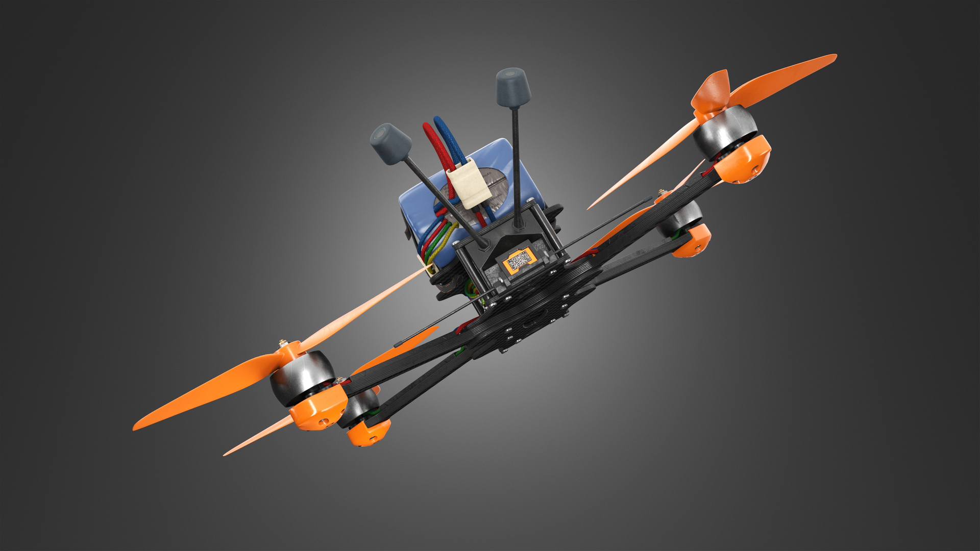 3D FPV Drone PBR Model - TurboSquid 2206255