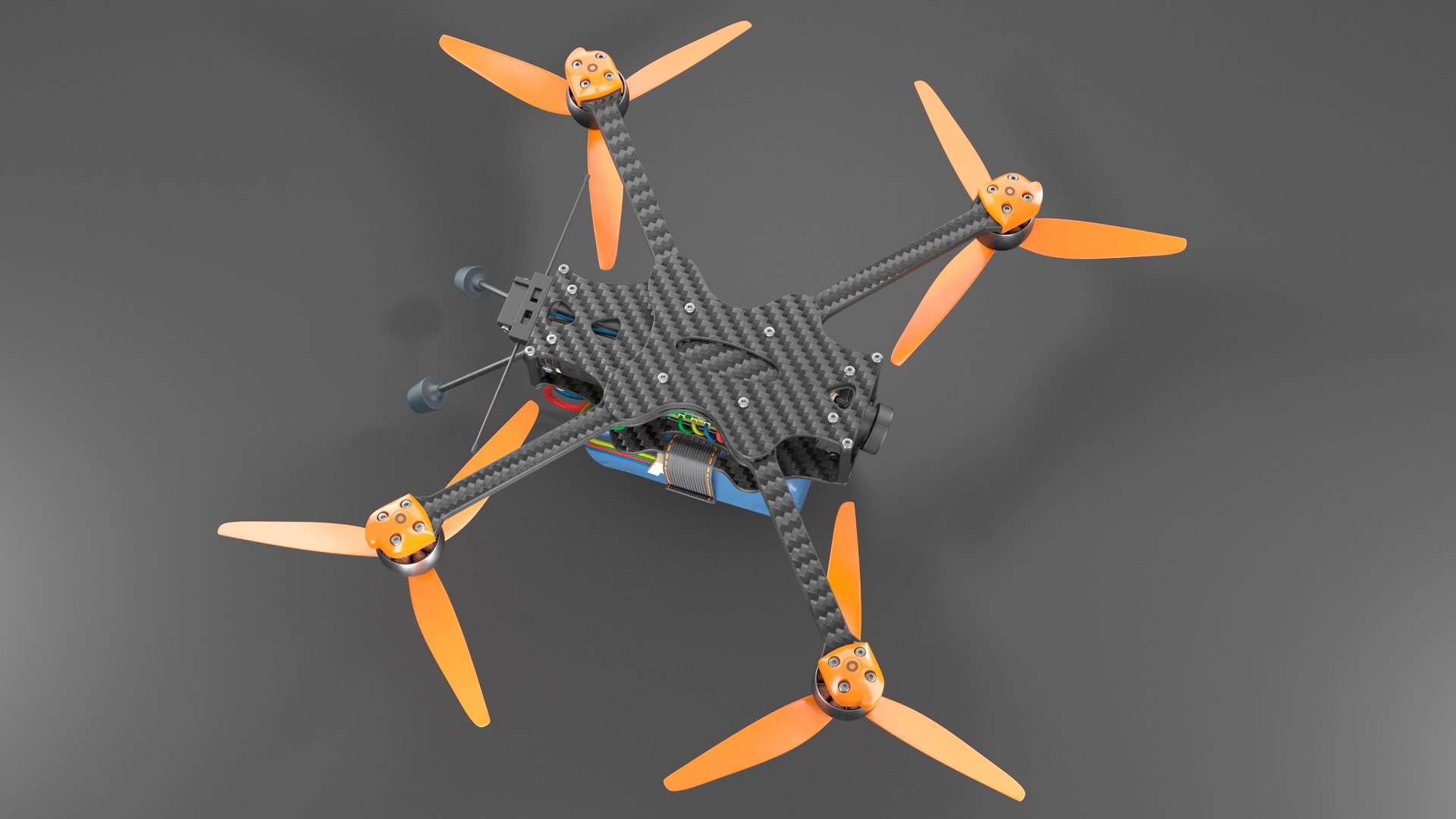 3D FPV Drone PBR Model - TurboSquid 2206255