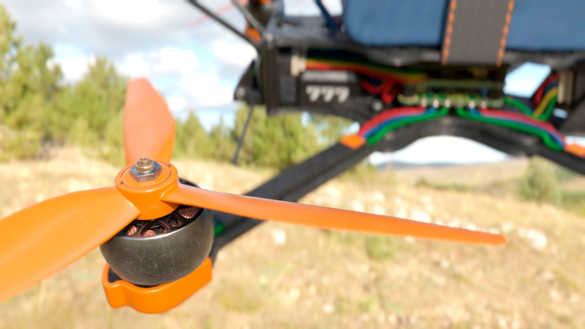 3D FPV Drone PBR Model - TurboSquid 2206255