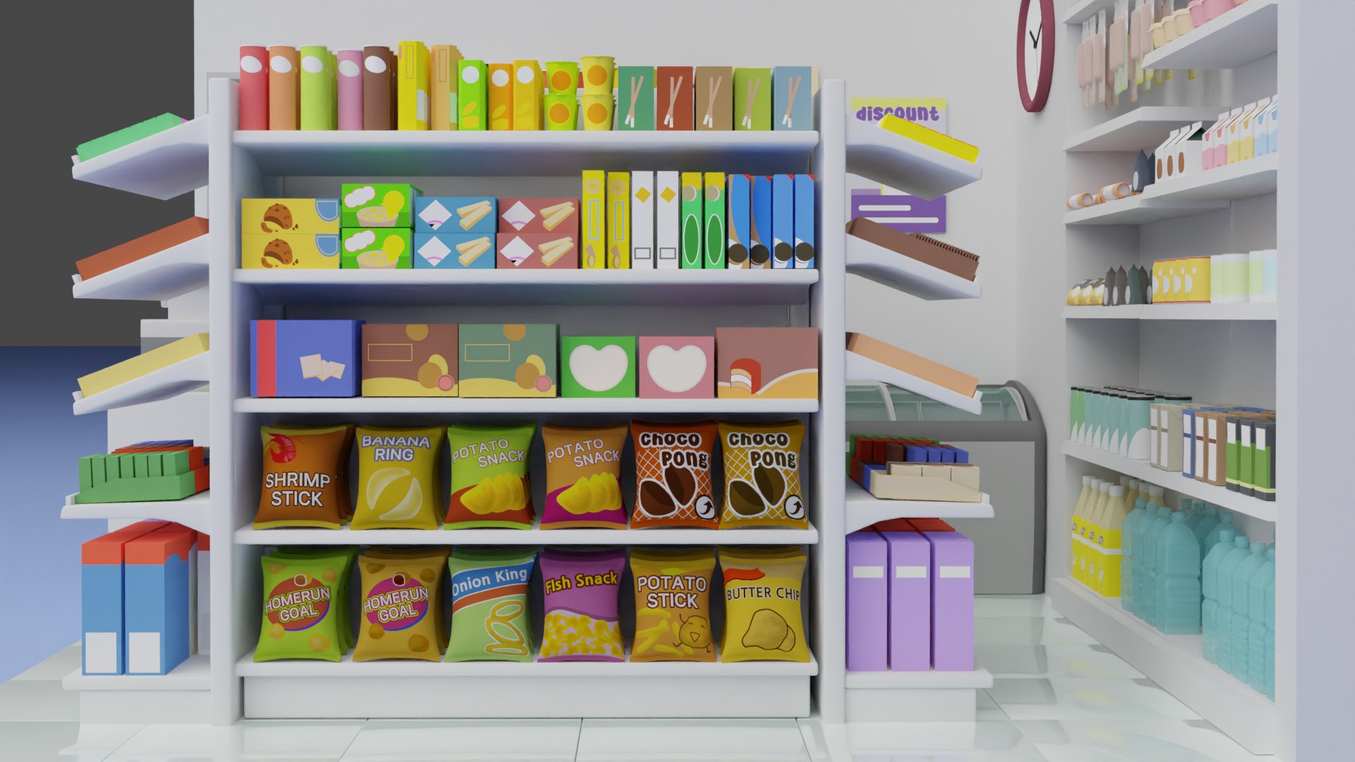 Convenience Store Iso 3D Model - TurboSquid 2134317