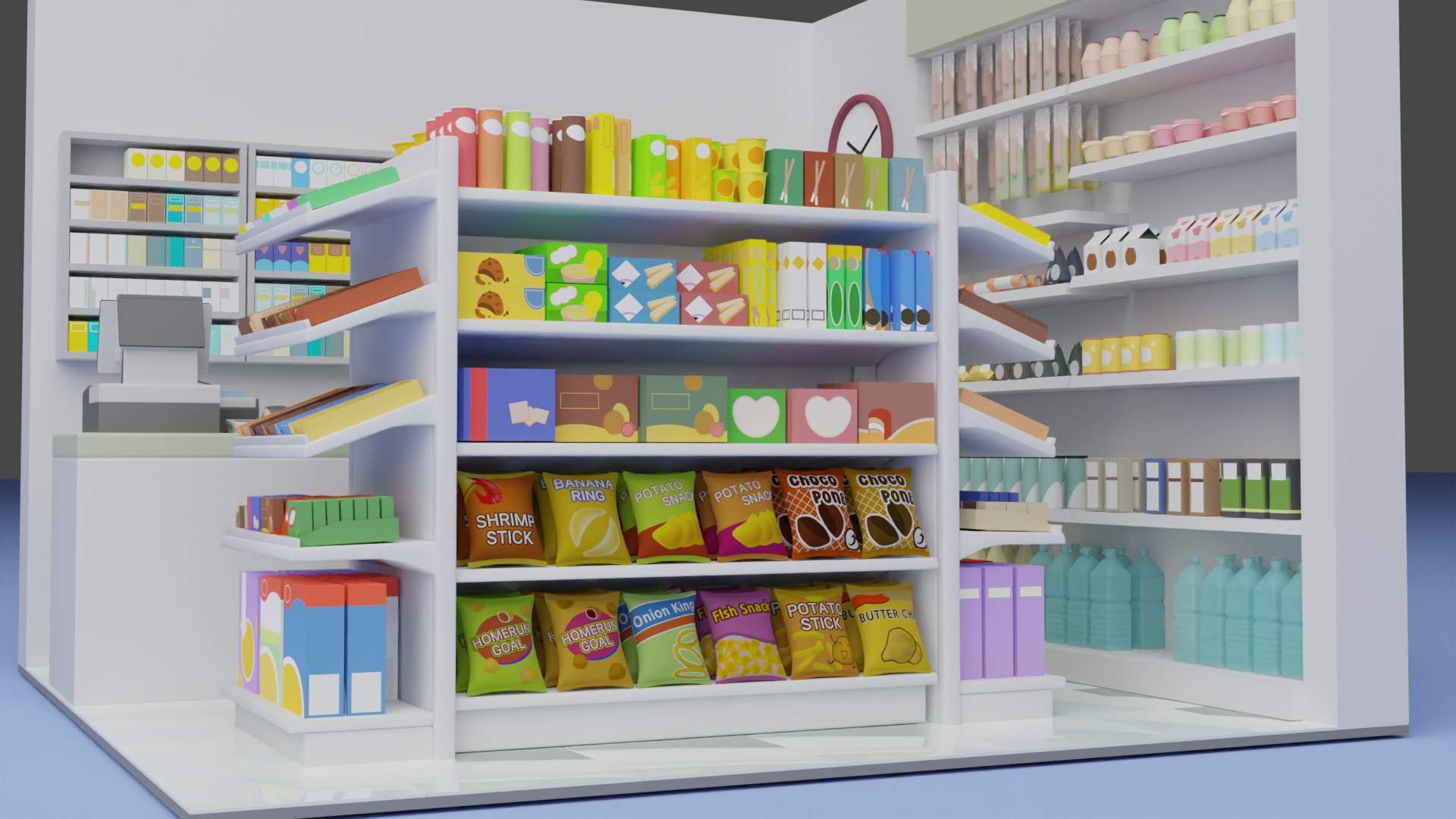 Convenience Store Iso 3D Model - TurboSquid 2134317