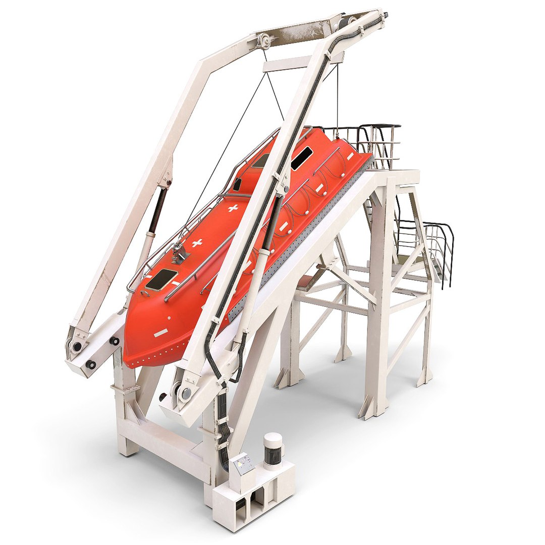 Freefall lifeboat 3D model - TurboSquid 2171295