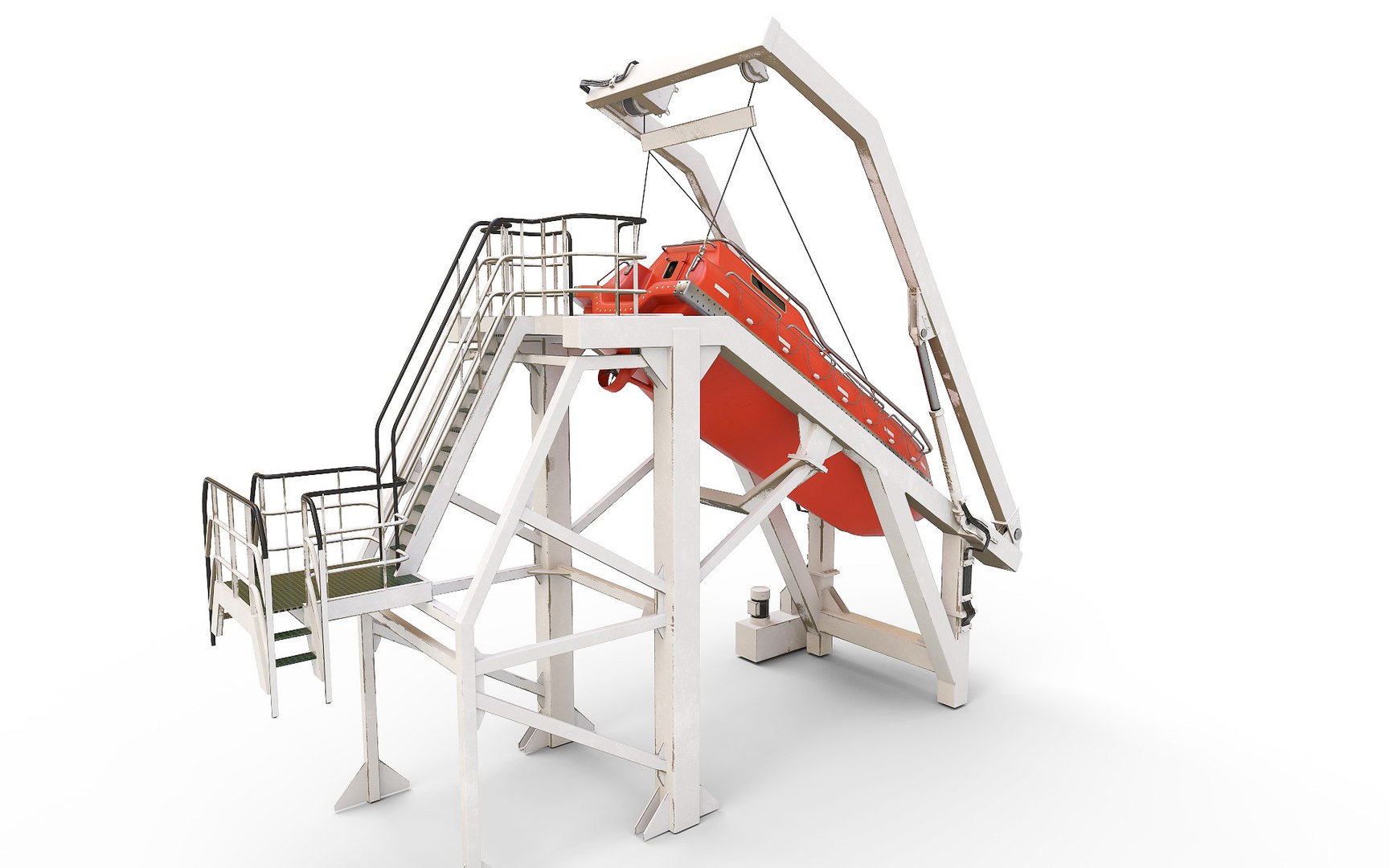 Freefall lifeboat 3D model - TurboSquid 2171295