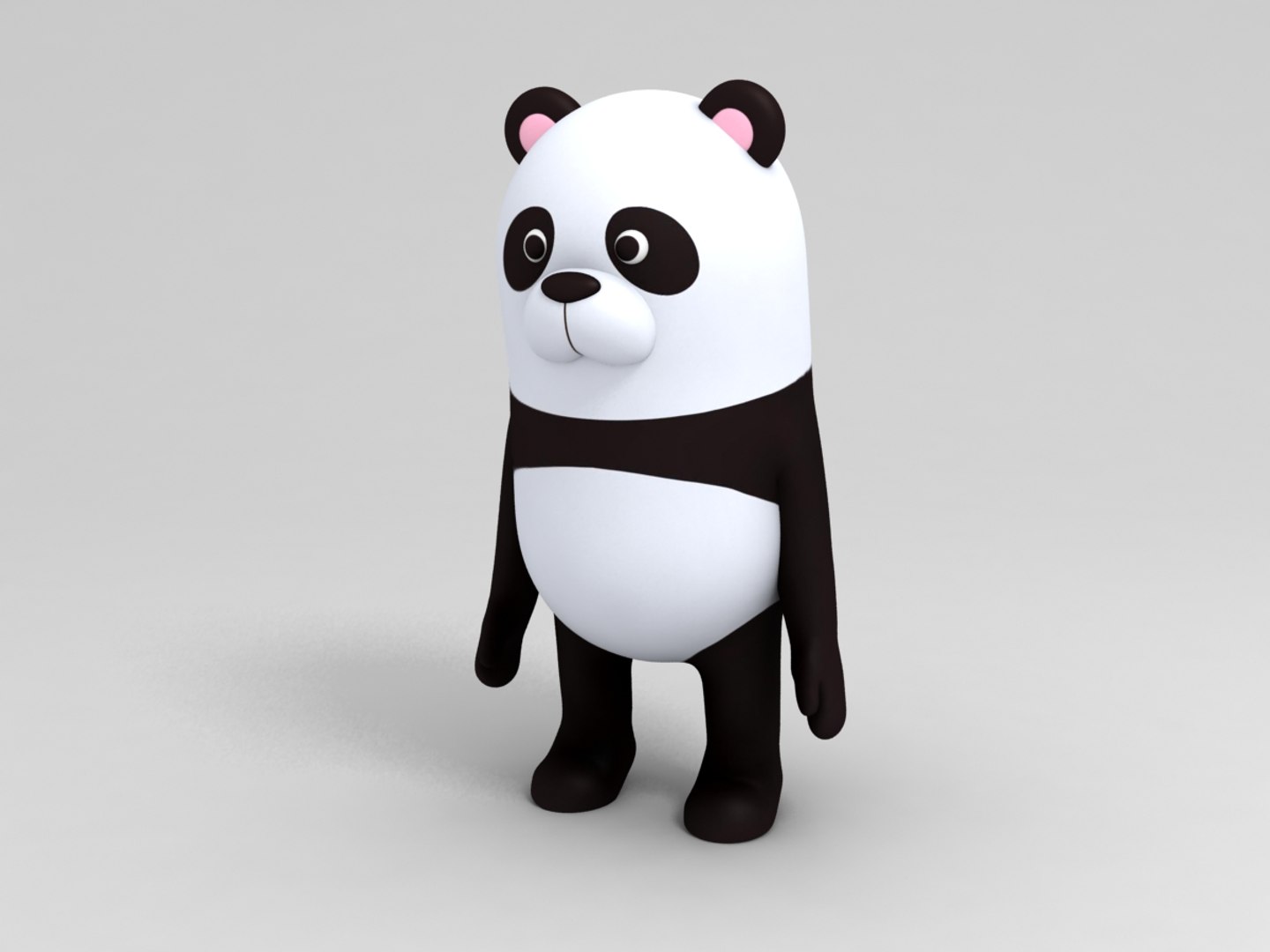 Panda Character Cartoon 3D Model - TurboSquid 1252897