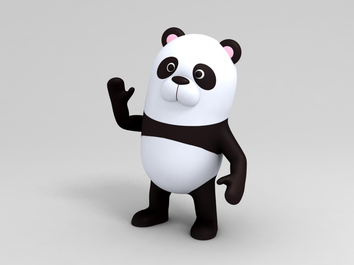 Panda Character Cartoon 3D Model - TurboSquid 1252897