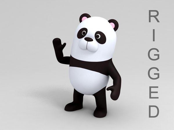 Low Poly Panda Bear 3D Models for Download | TurboSquid