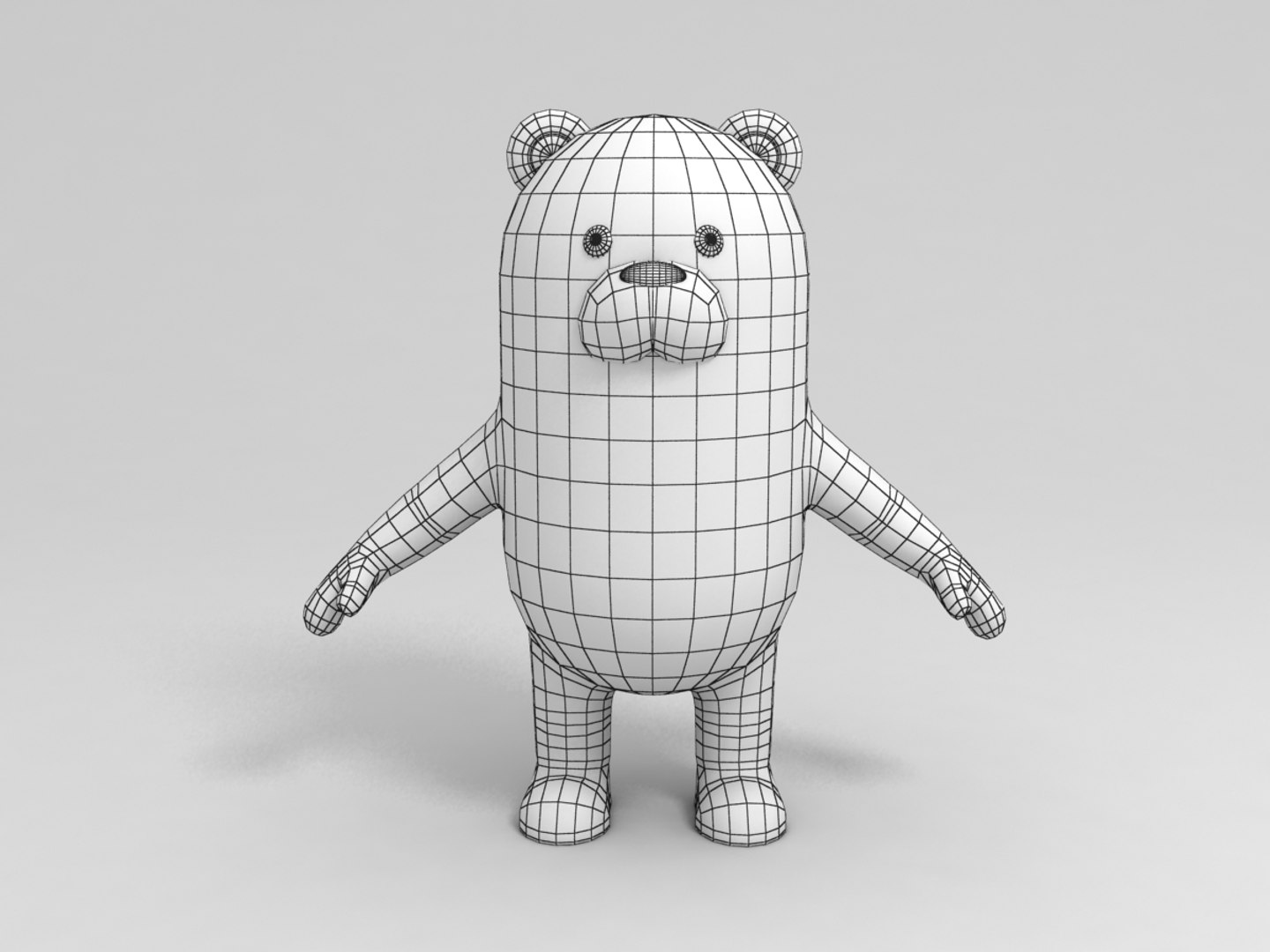 Panda Character Cartoon 3D Model - TurboSquid 1252897