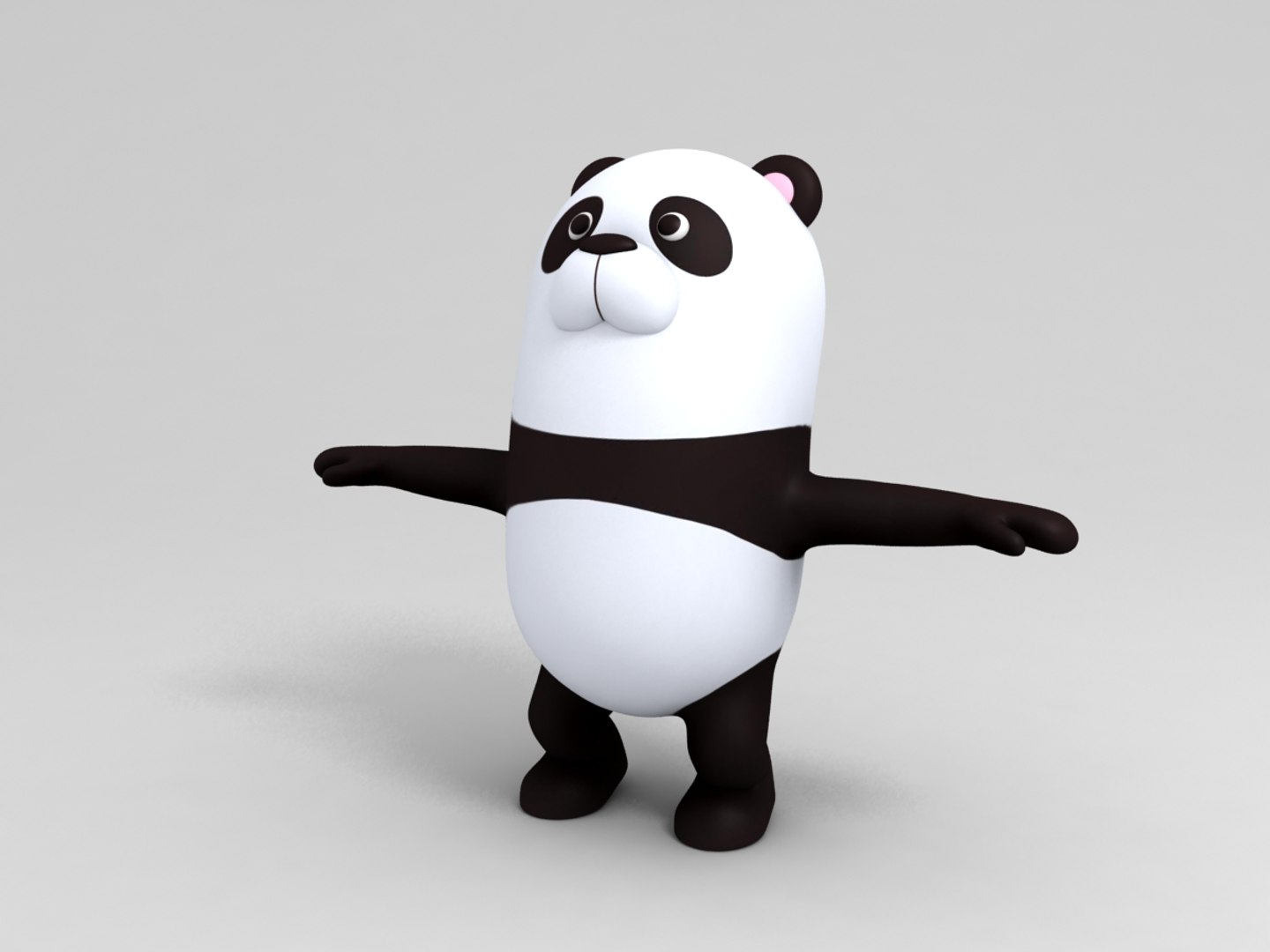 Panda Character Cartoon 3D Model - TurboSquid 1252897