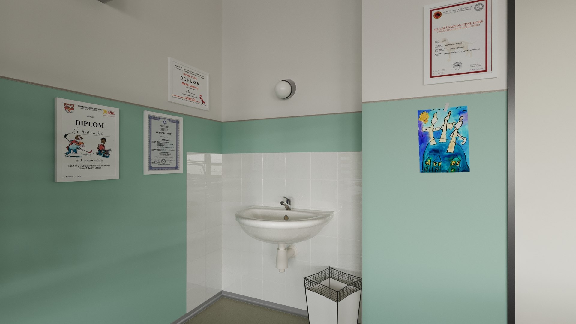 3D Classroom Scene Model - TurboSquid 2219406