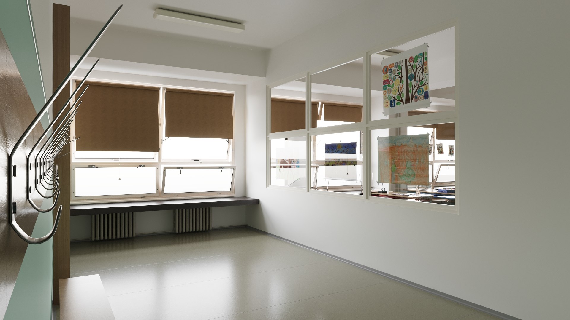 3D Classroom Scene Model - TurboSquid 2219406