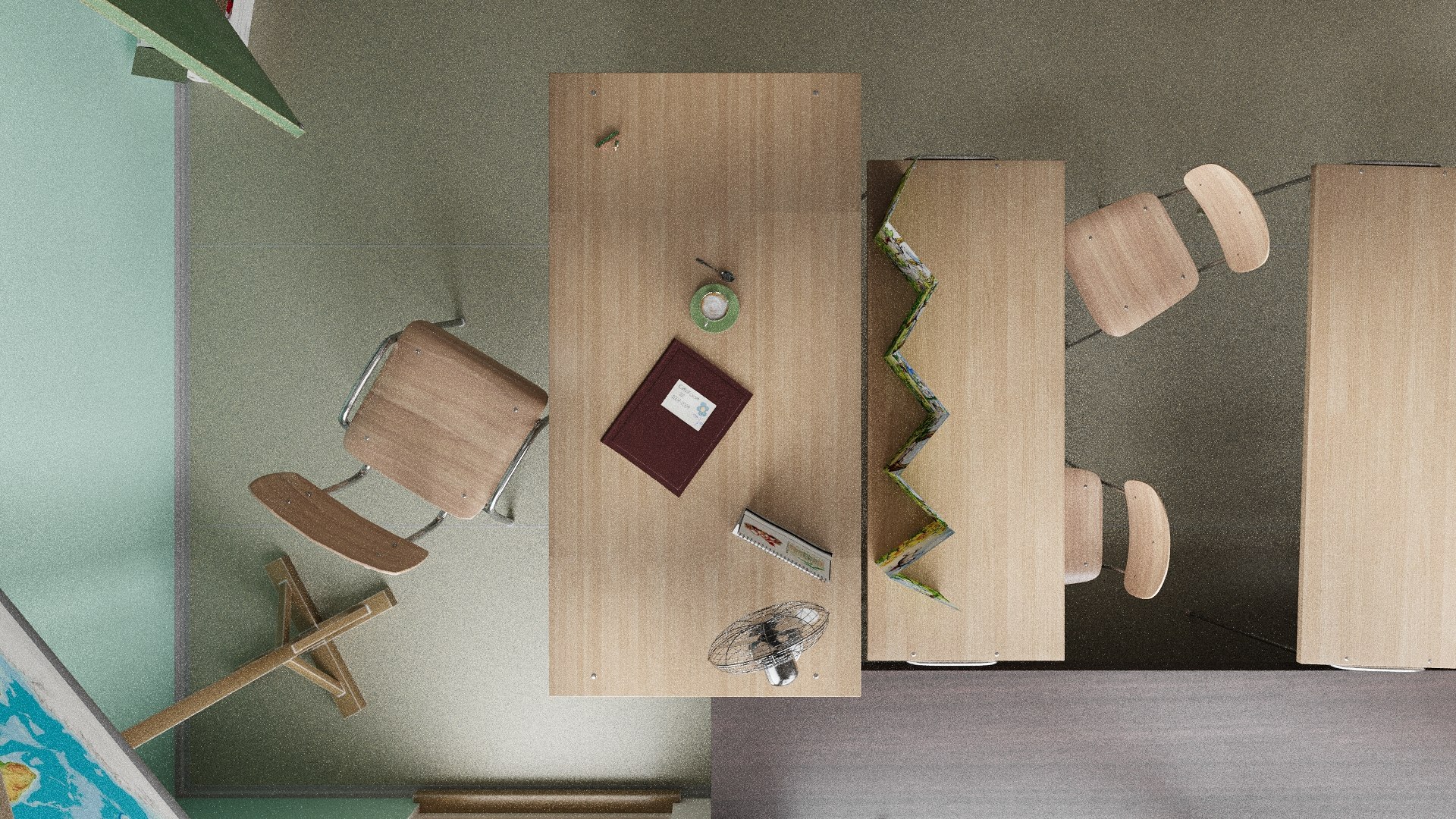 3D Classroom Scene Model - TurboSquid 2219406