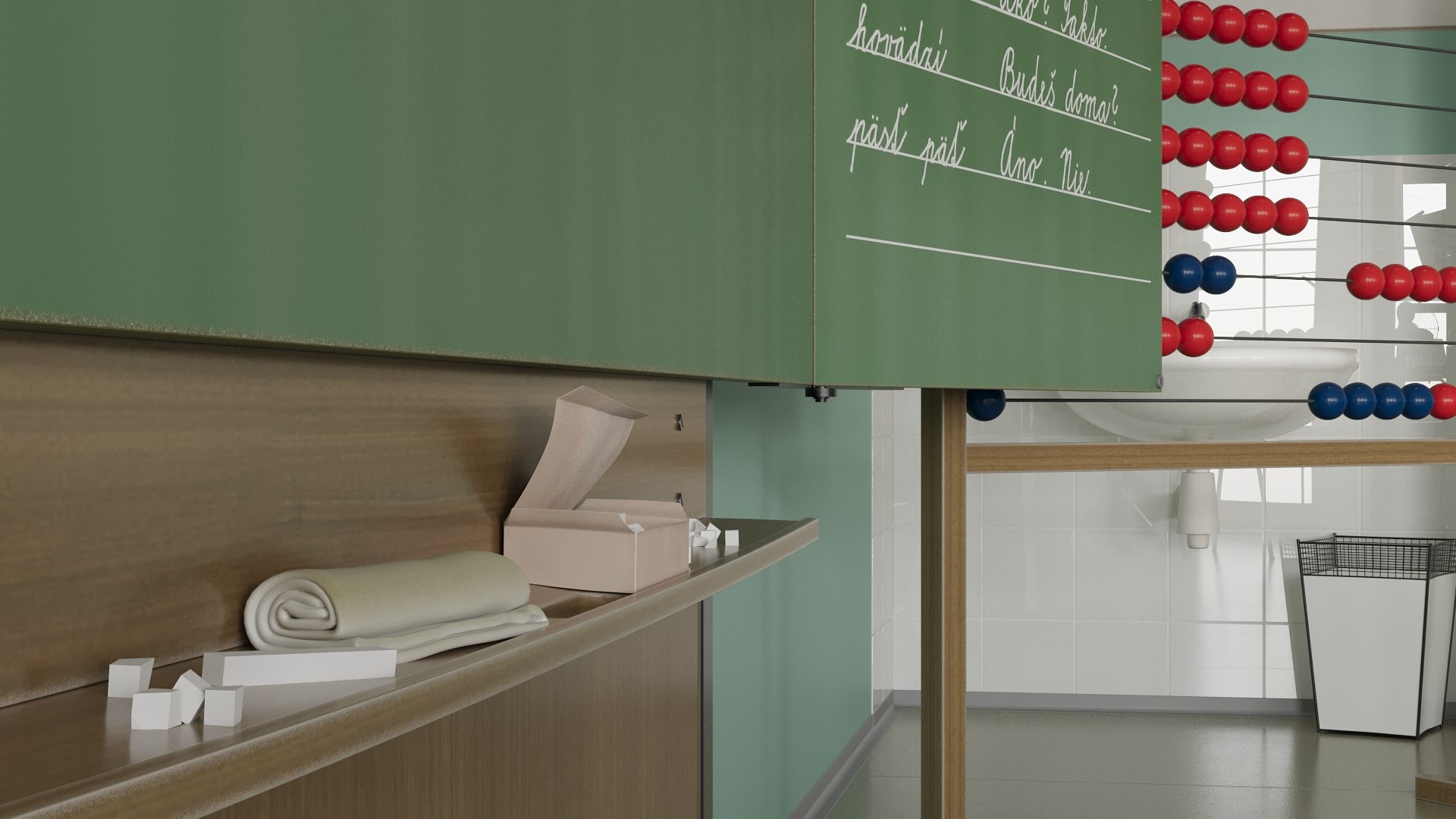 3D Classroom Scene Model - TurboSquid 2219406