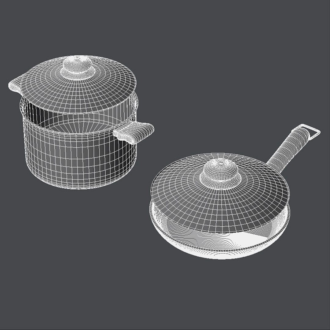 3d Pot Pan Model