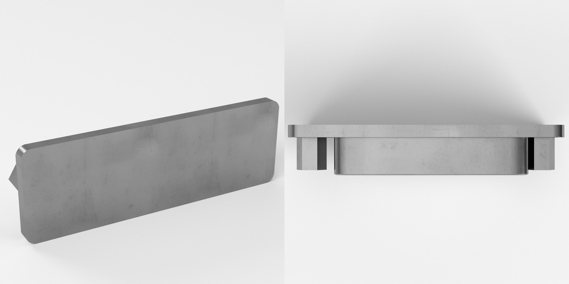 3d Dvi Panel Mount Connector Model
