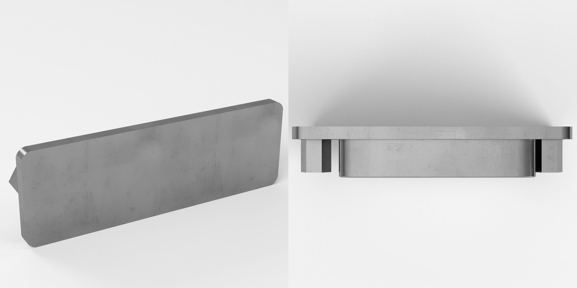 3d dvi panel mount connector model