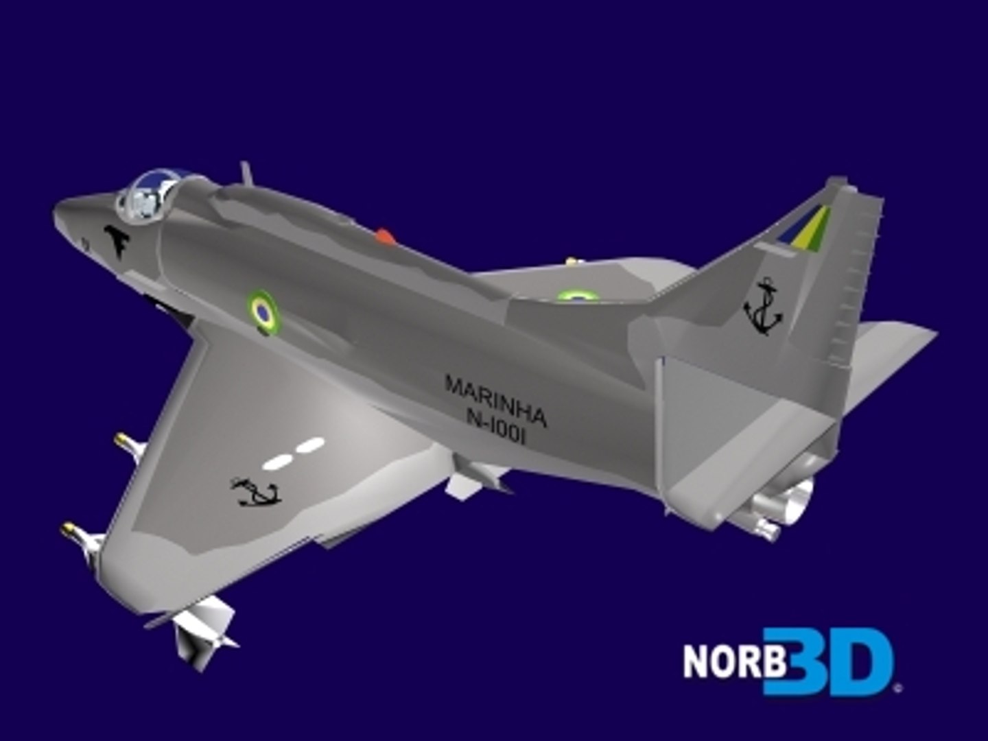 A4 Skyhawk 3d Model