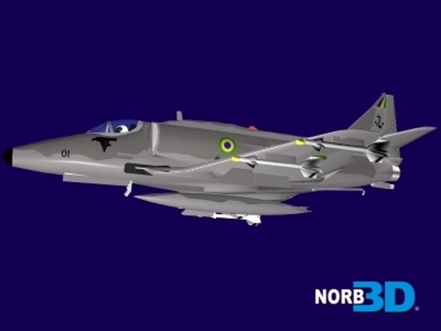 A4 Skyhawk 3d Model