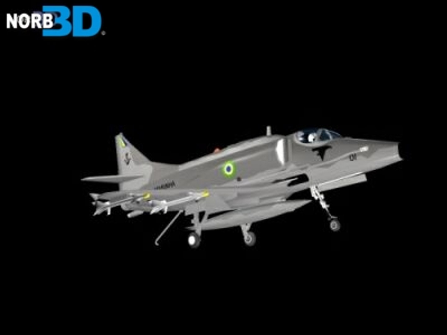 A4 Skyhawk 3d Model