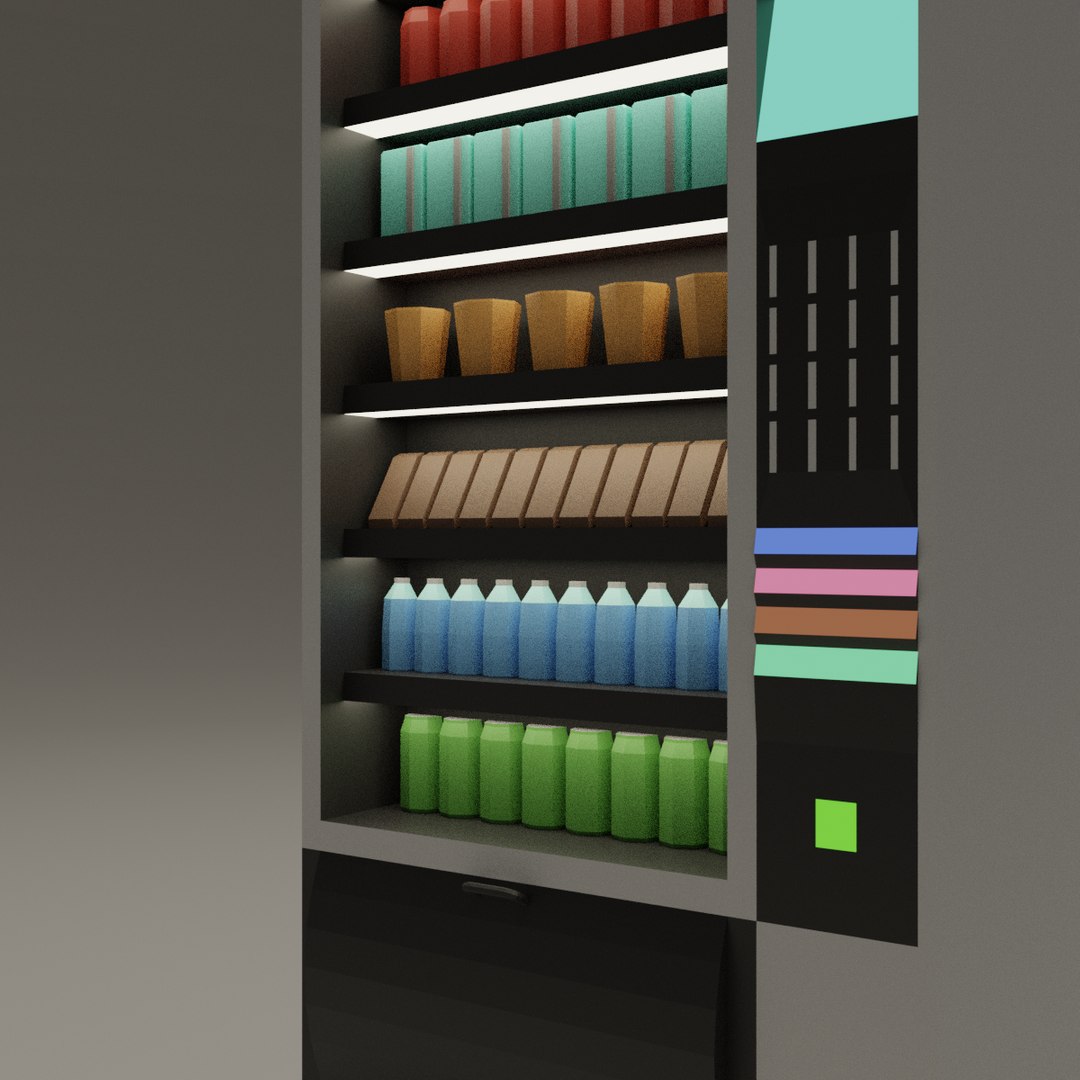 Vending Machine 3D Model - TurboSquid 1660563
